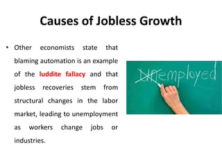 Jobless growth - Manu Melwin Joy | PPT