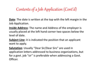 Job letter & resume writing (raw file) | PPTX