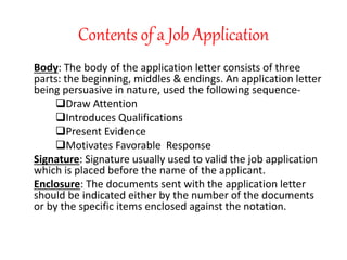 Job letter & resume writing (raw file) | PPTX