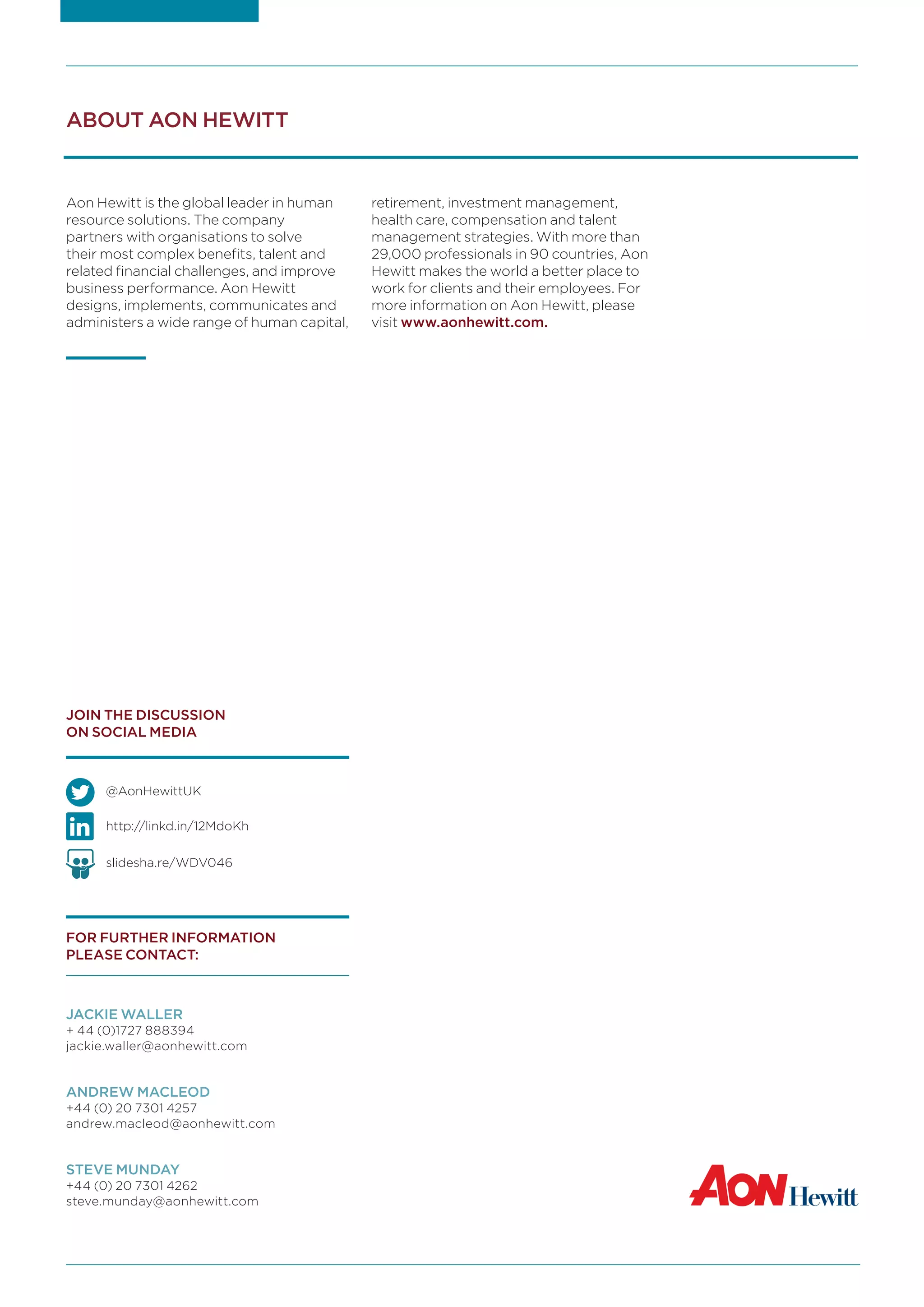 Job Levelling infographic - Aon Hewitt | PDF