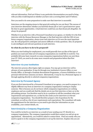 VUMA! Portal Job Map | PDF