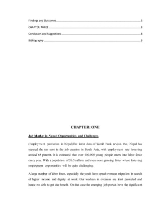 Job market and opportunities | DOCX