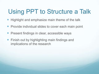 Powerpoint for Academic Job Talks | PPTX