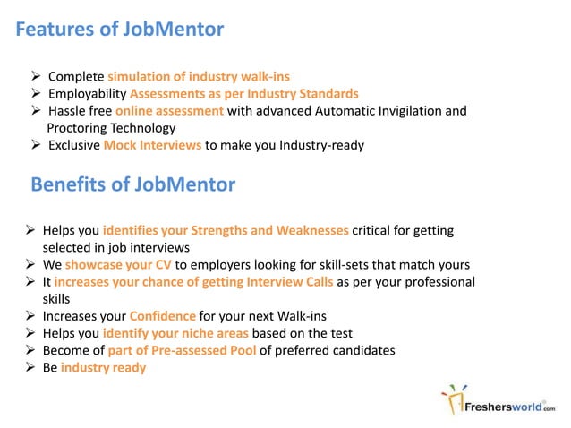 Job mentor presentation | PPTX | Resume Writing and Advice | Job Search