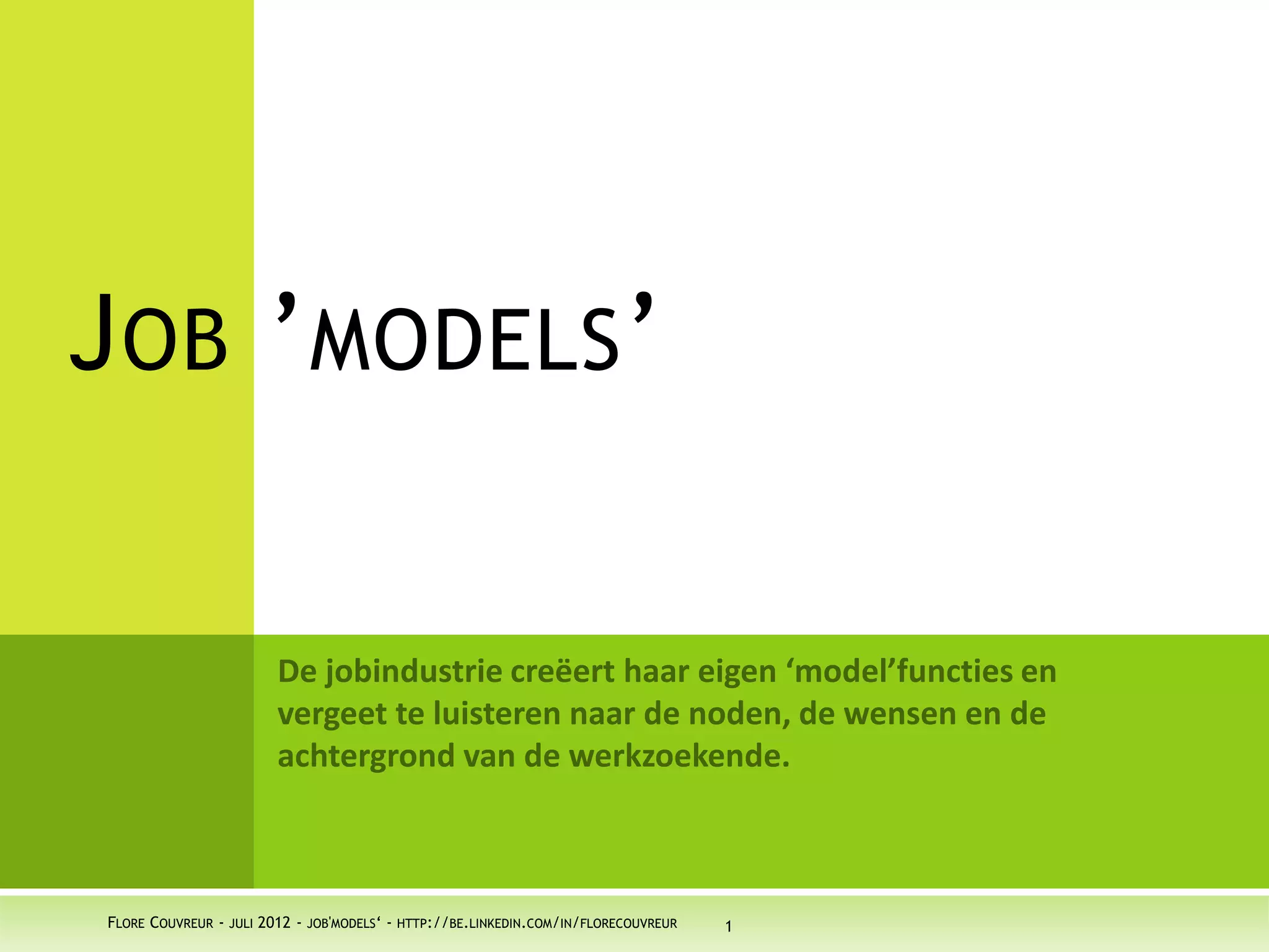 Job’models’ | PPT