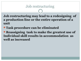 Job modifications community physiotherapy | PPT