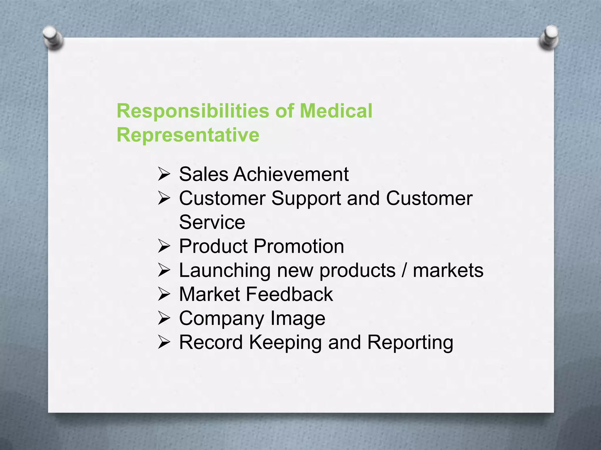 Job of Medical representative | PPTX