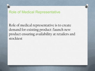 Job of Medical representative | PPTX