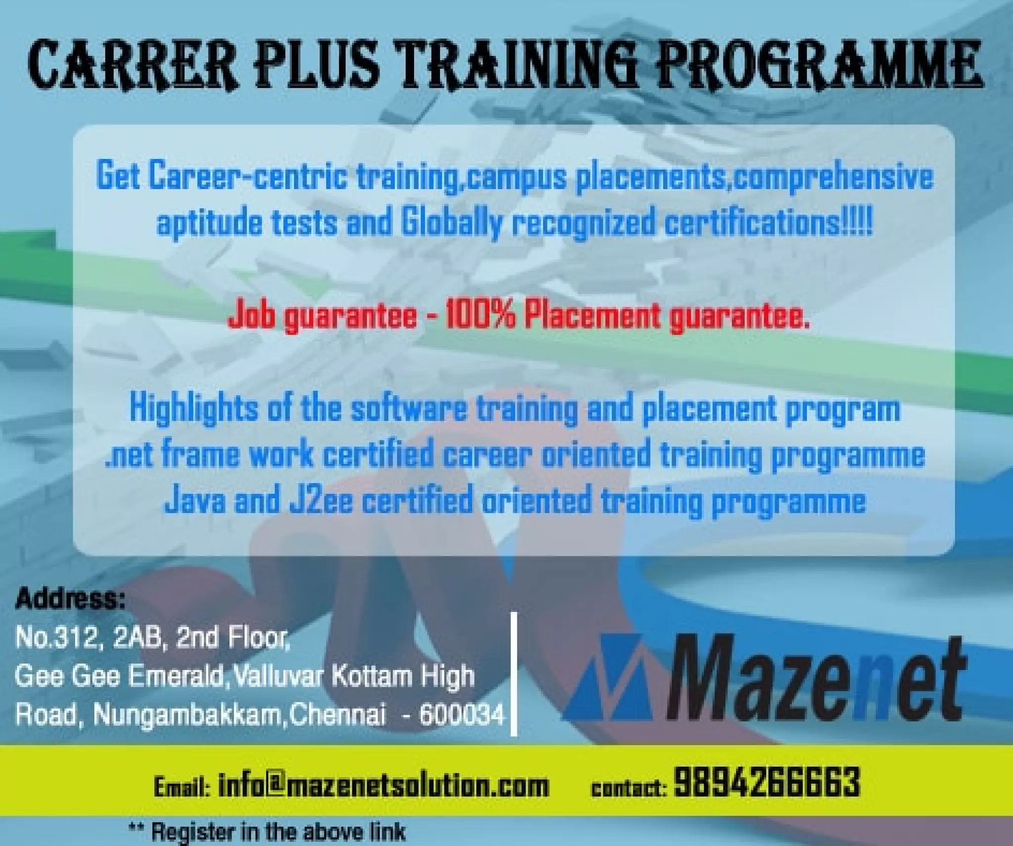 Job guarantee - 100% Placement guarantee. | PDF