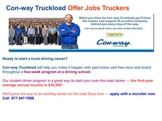 Job opportunities for truck drivers | PPTX