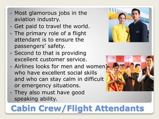 Job opportunities in aviation | PPTX