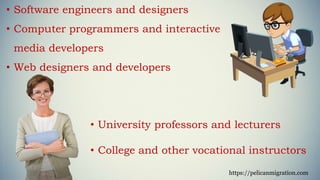 Job opportunities in canada for immigrant | PPT