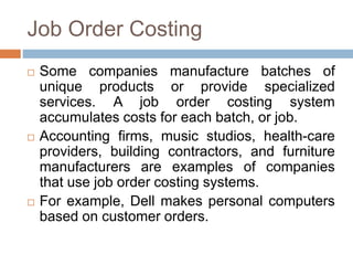 Job Order and Process Costin Accounting | PPTX