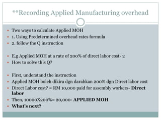 Job order costing | PPTX