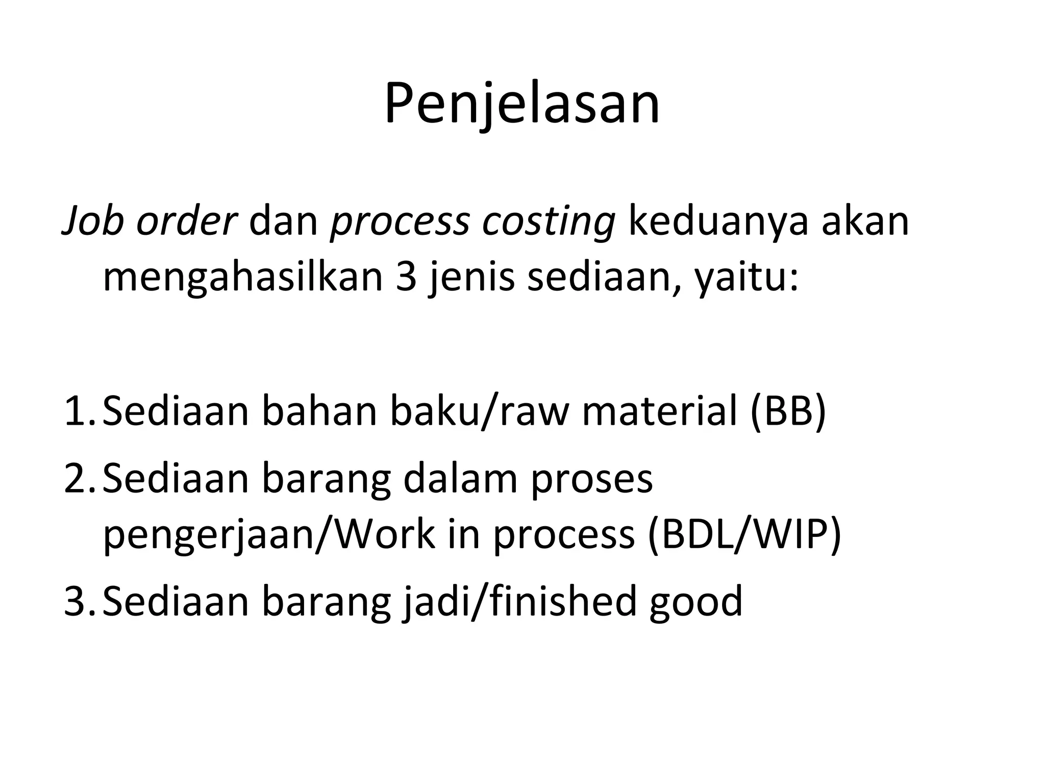Job order costing | PPT