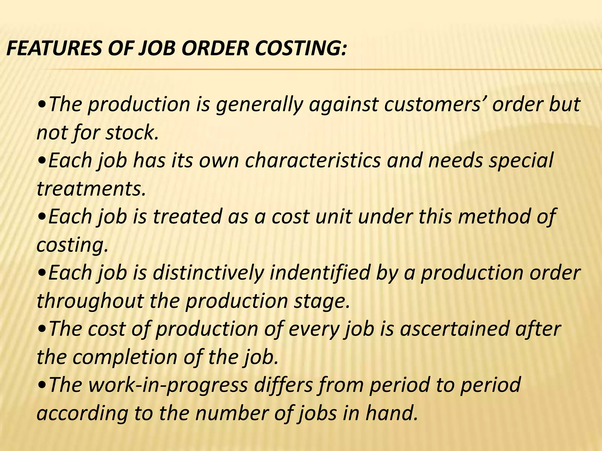 Job order cost system | PPTX