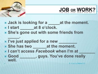 Job or work ni2 | PPTX