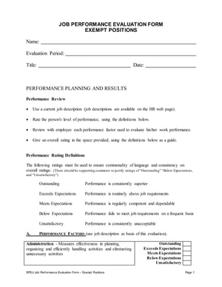 Job Performance Evaluation Sample.doc