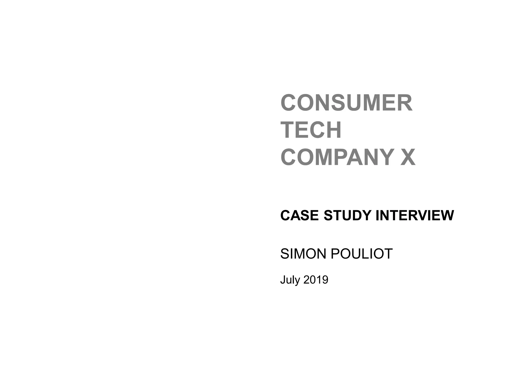 Job pitch and case study examples | PDF