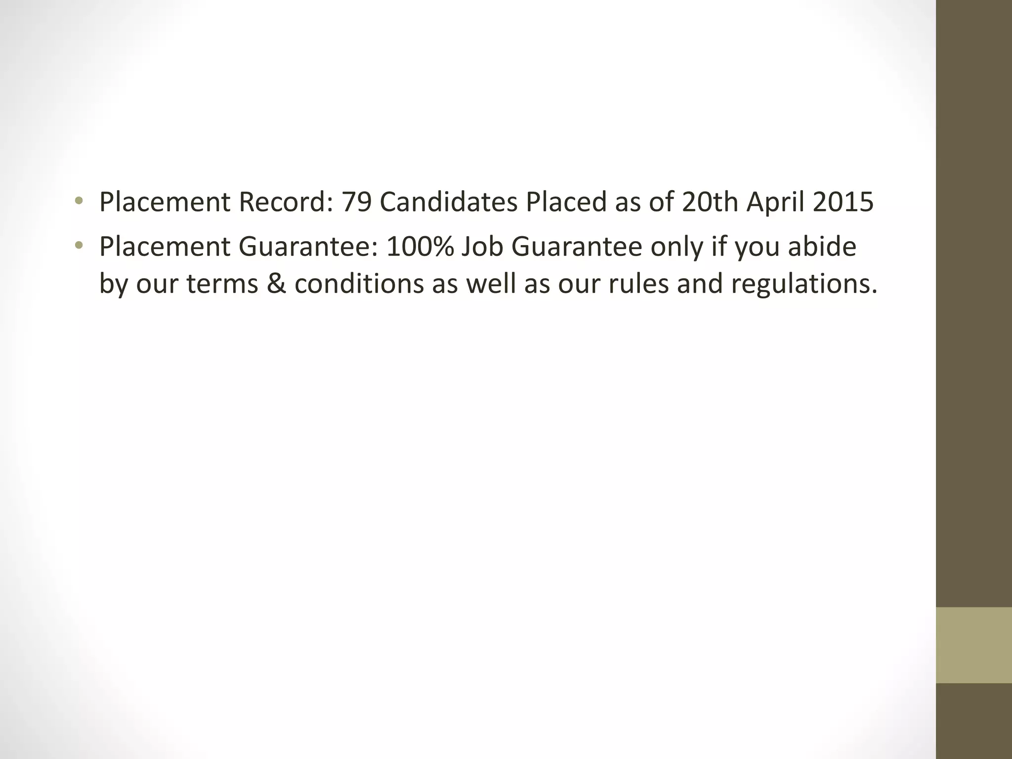 Job Placements | PPTX