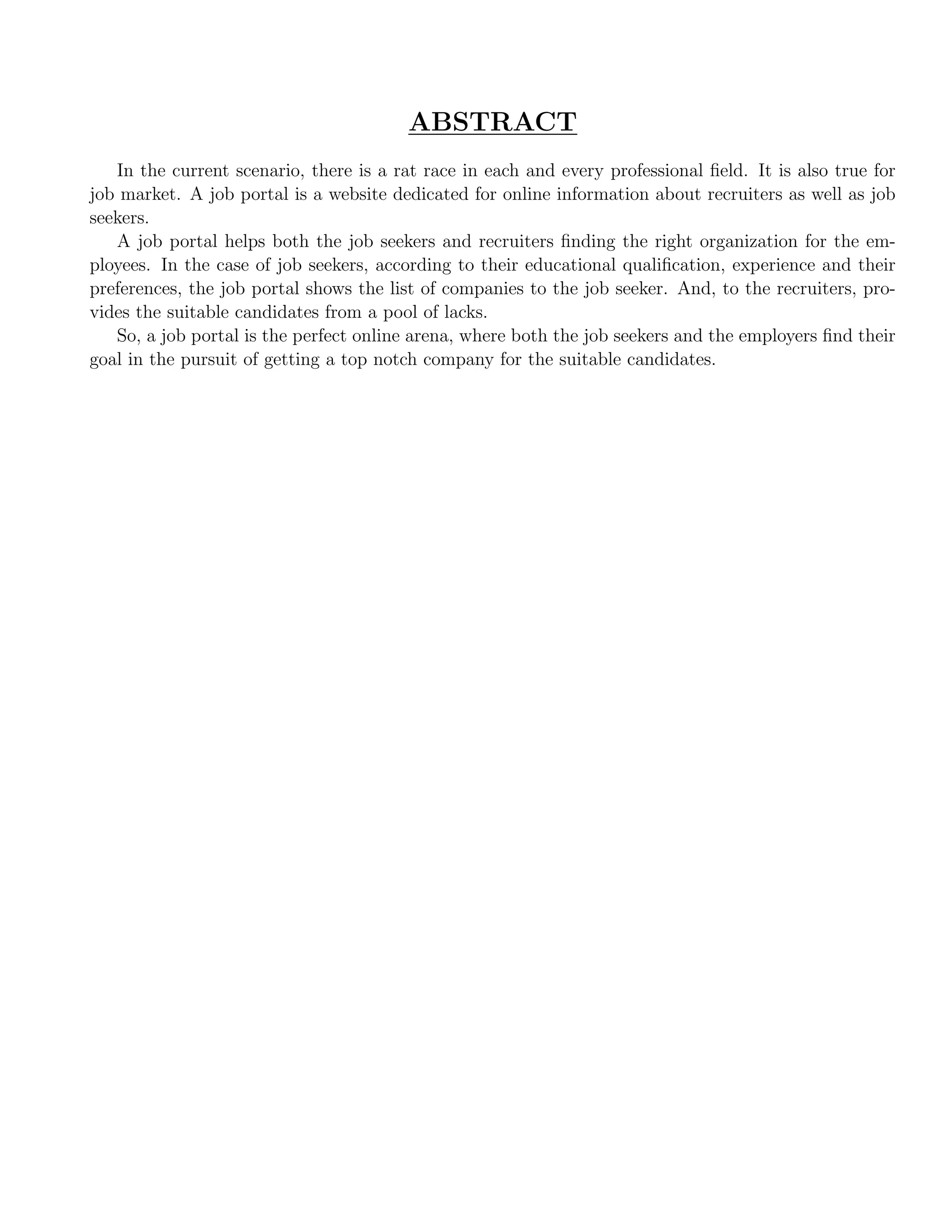 online job portal system | PDF