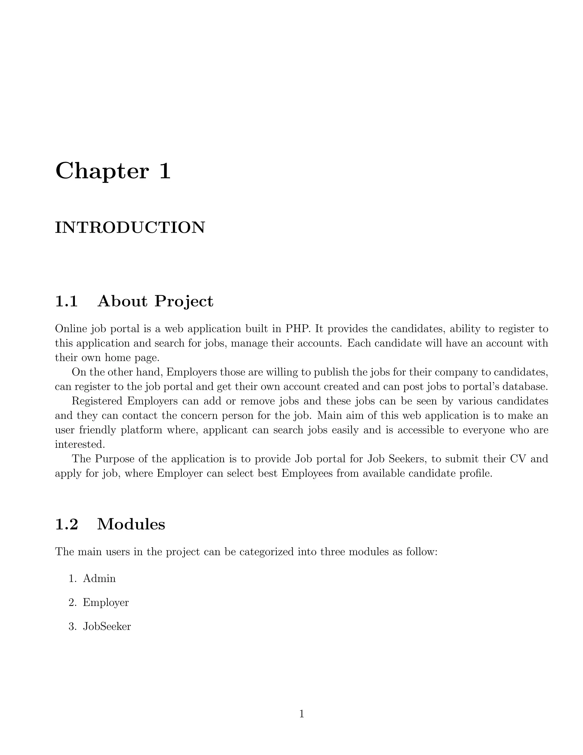 online job portal system | PDF