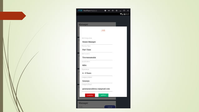 Job portal Application | PPTX