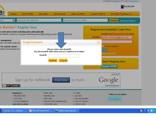 Job portal analysis ppt | PPTX