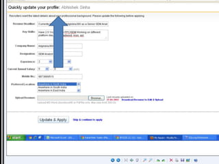 Job portal analysis ppt | PPTX