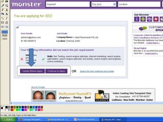 Job portal analysis ppt | PPTX