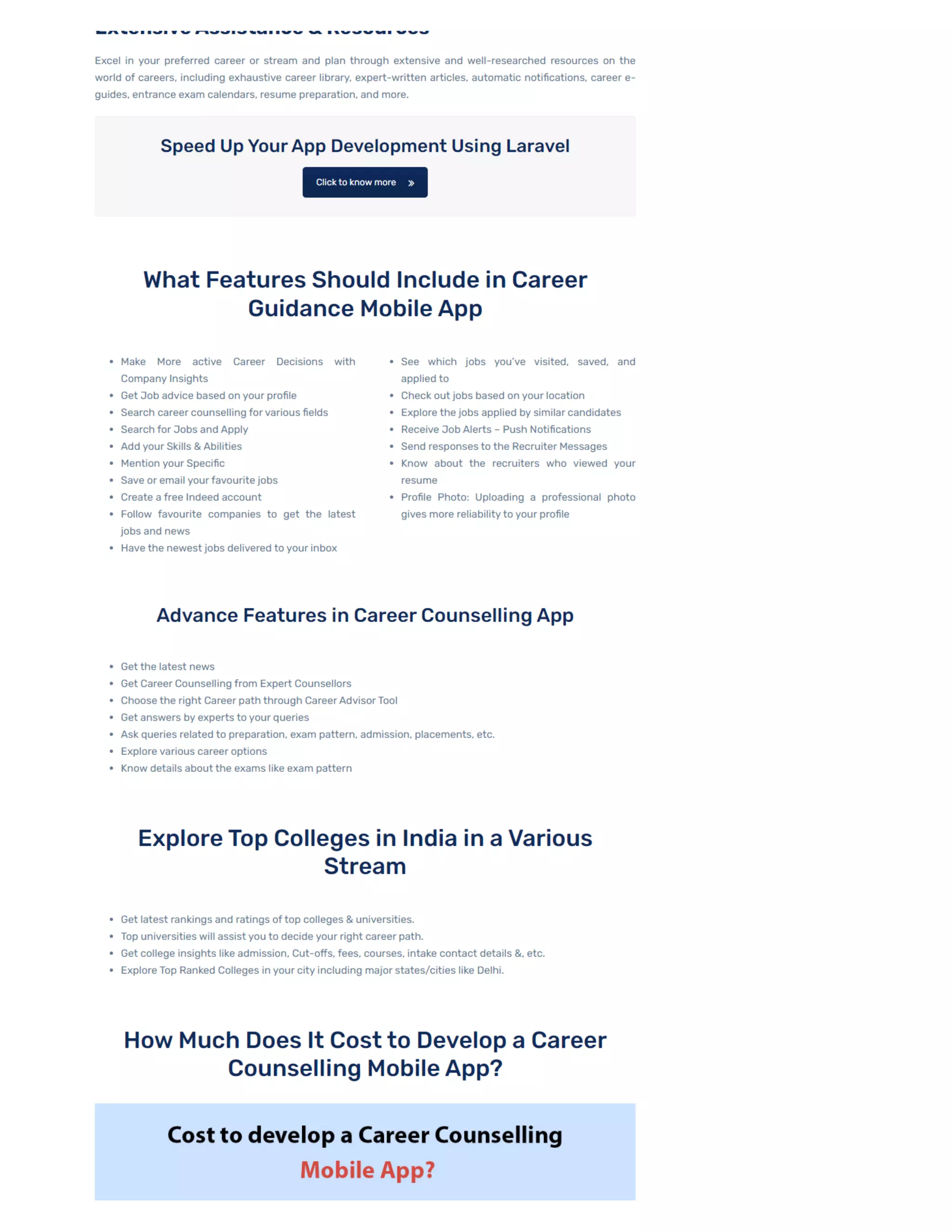 Job Portal App Development | Career counselling App | PDF