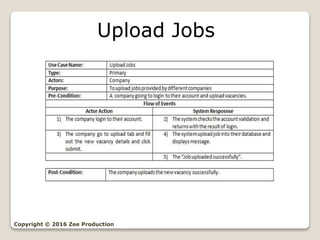 Online Job Portal (UML Diagrams) | PPTX