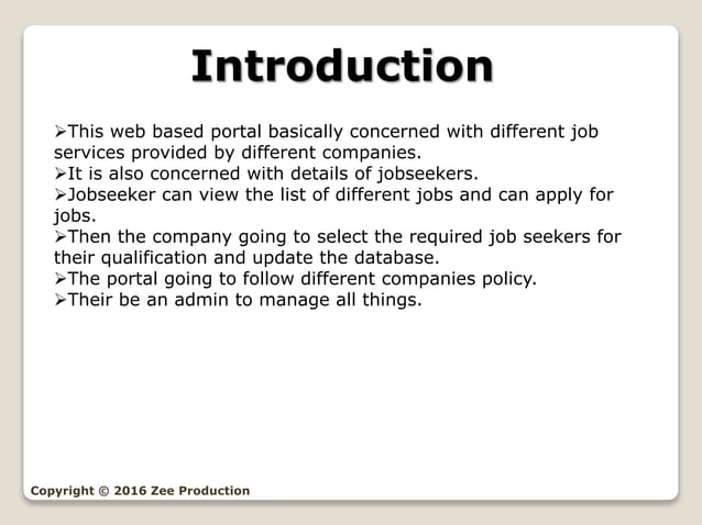 Online Job Portal (UML Diagrams) | PPTX