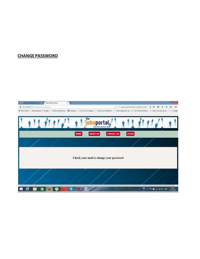 Job portal project documentary | DOCX