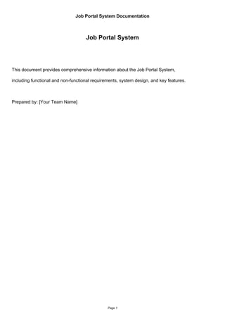 Job_Portal_System_Documentation complete | PDF