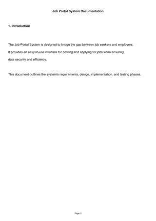 Job_Portal_System_Documentation complete | PDF