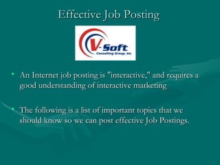 Job Posting | PPT