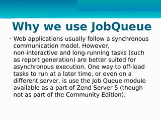 Job Queue Presentation - OSSCamp 2014 | PPT