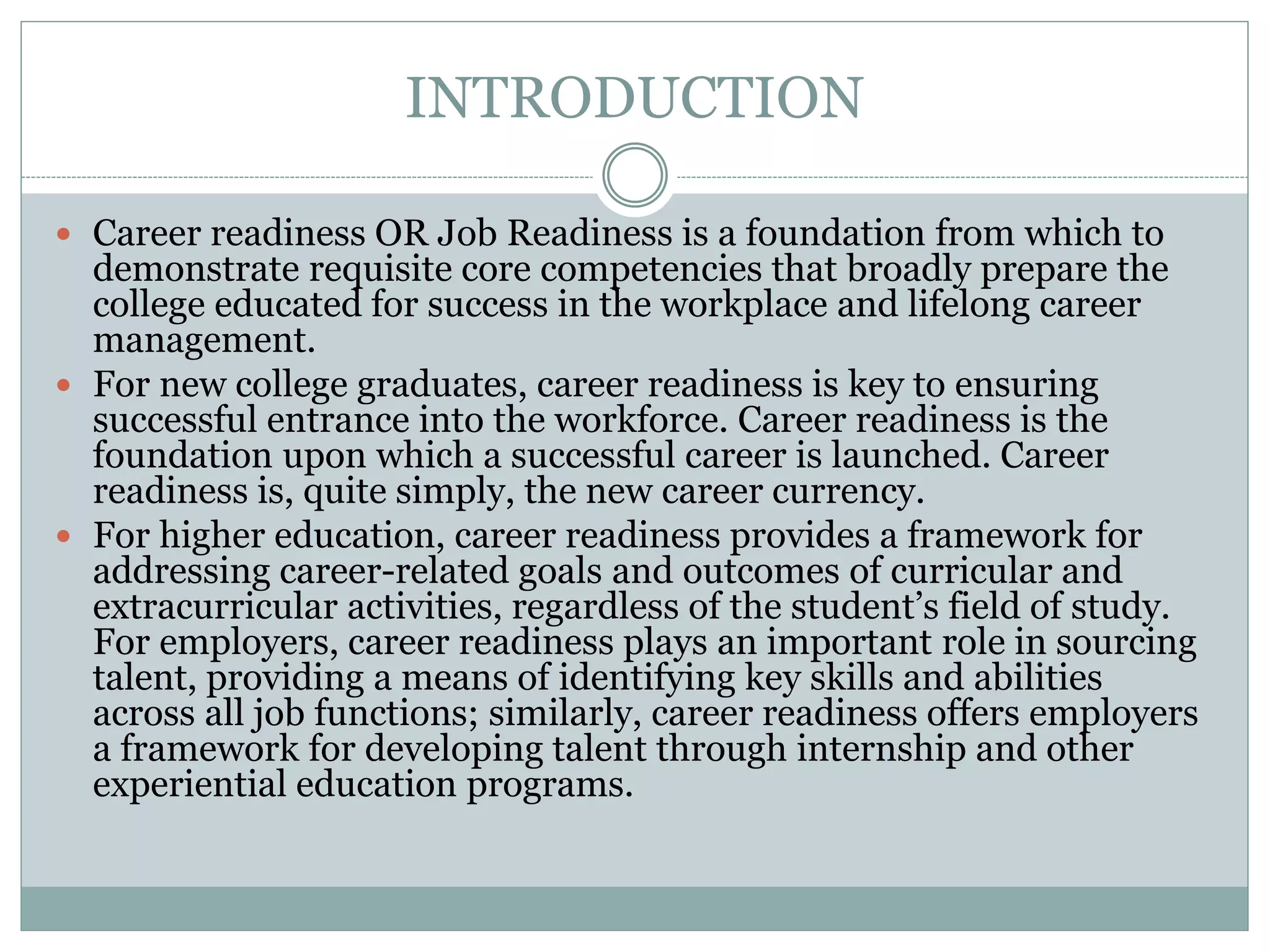 Job readiness | PPTX | Resume Writing and Advice | Job Search
