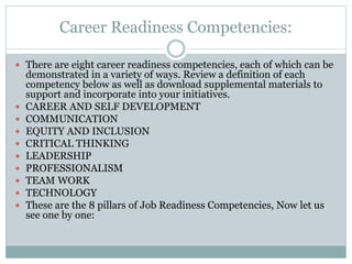 Job readiness | PPTX | Resume Writing and Advice | Job Search