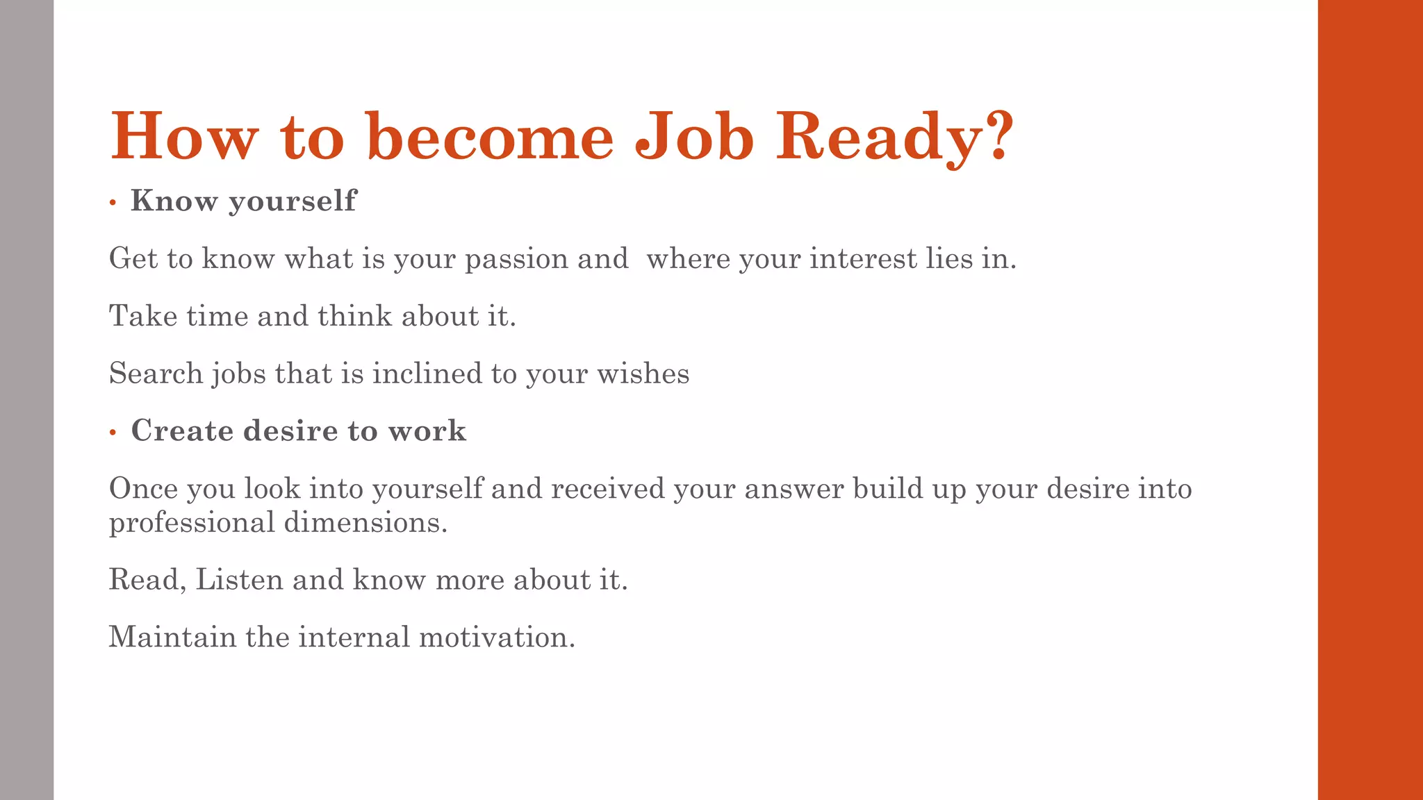 Job Readiness | PDF