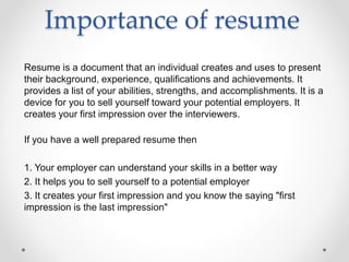 Job readiness and interview | PPT