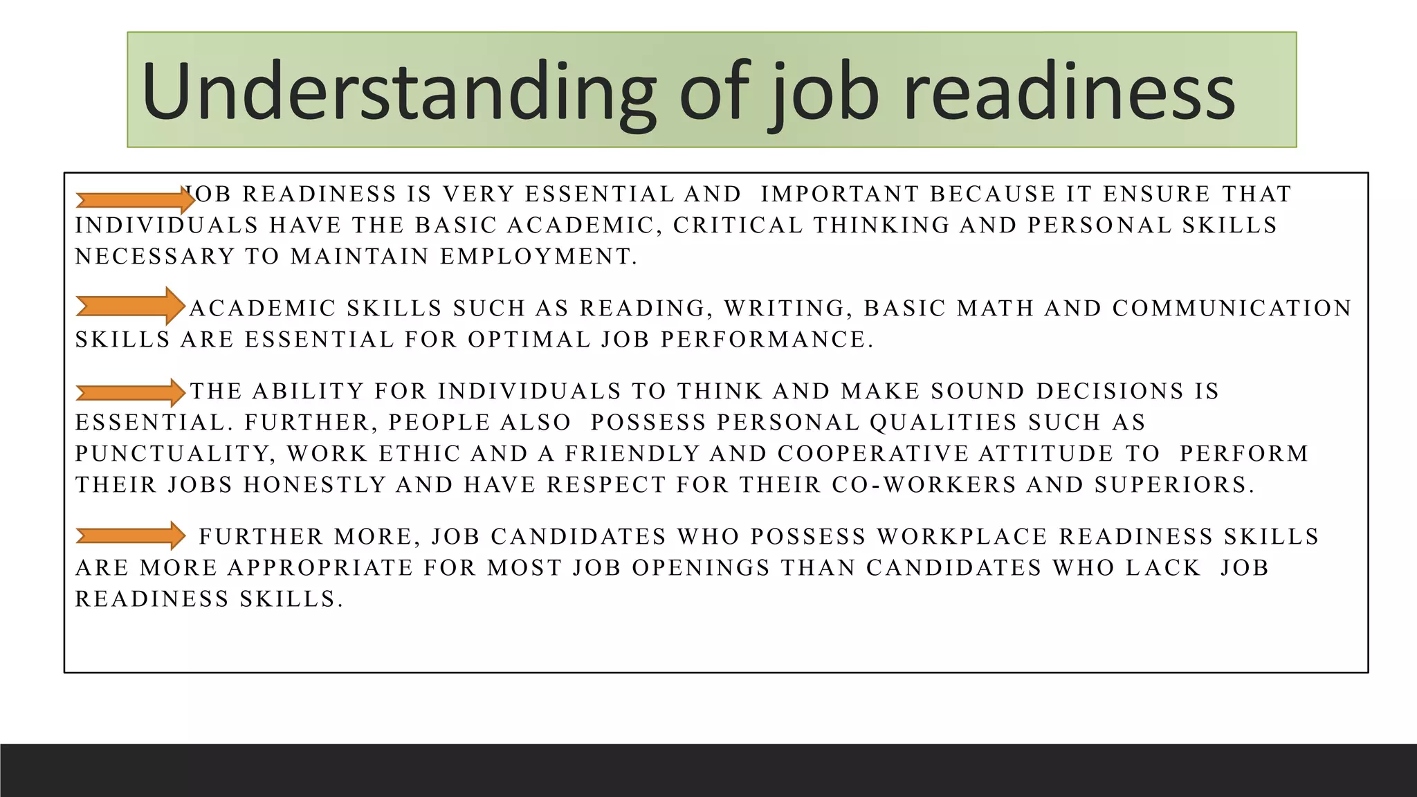 Job readiness and resume! | PPTX