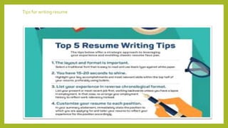 Job readiness and resume tips ppt | PPT