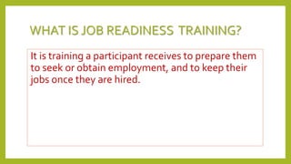 Job readiness and resume tips ppt | PPT