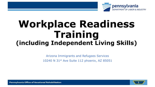 Job Readness Training 2024.PPT New comer job readiness slides | PPTX ...