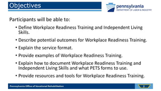 Job Readness Training 2024.PPT New comer job readiness slides | PPTX
