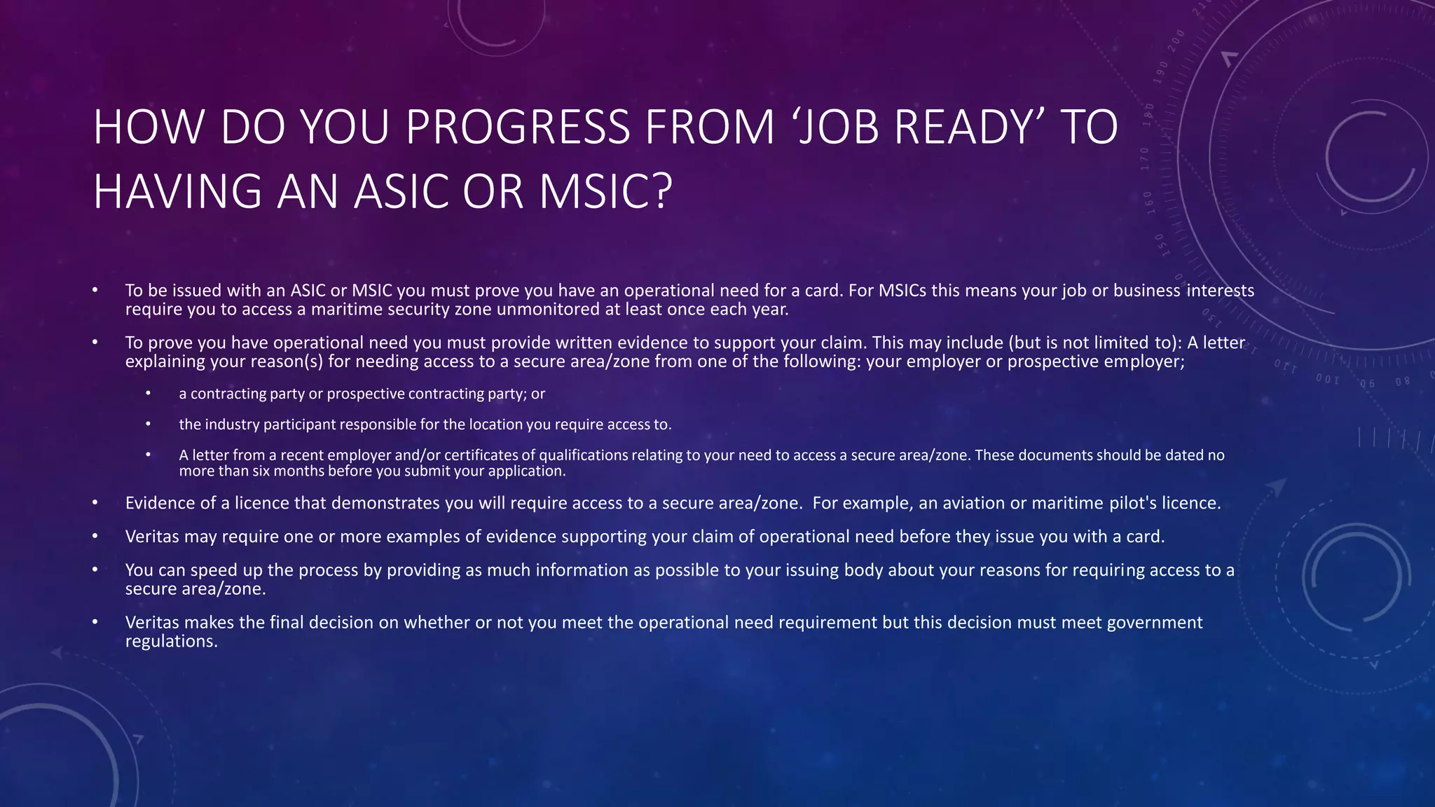 Job Ready MSIC and ASIC Cards | PDF