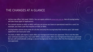 Job Ready MSIC and ASIC Cards | PDF