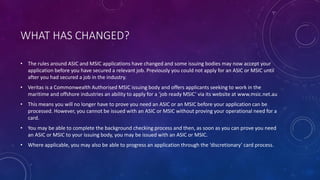 Job Ready MSIC and ASIC Cards | PDF